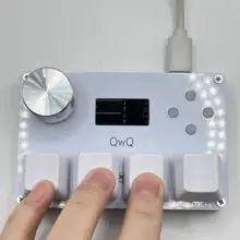 High-Speed Sayodevice O3C++ Keyboard, 4+4 Keys, White Gateron Switches ...