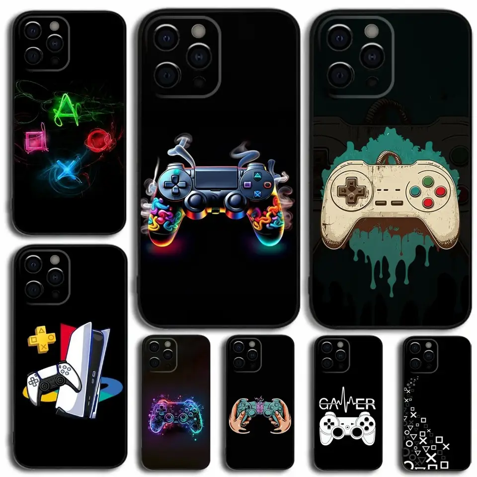 Game Console Gamepad Gamer Play Phone Case For iPhone 16,15,14,13,12,11 ...