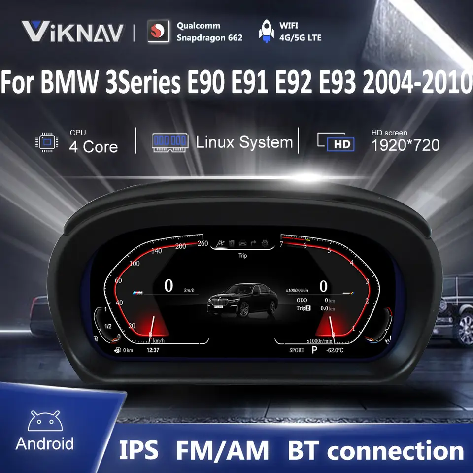 12.3inch For BMW 3Series E90 E91 E92 E93 2004 2005 2006 2007 2008 2009 ...