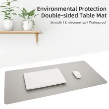 Large, Durable Pu Leather Mouse Pad For Gaming And Office Use.