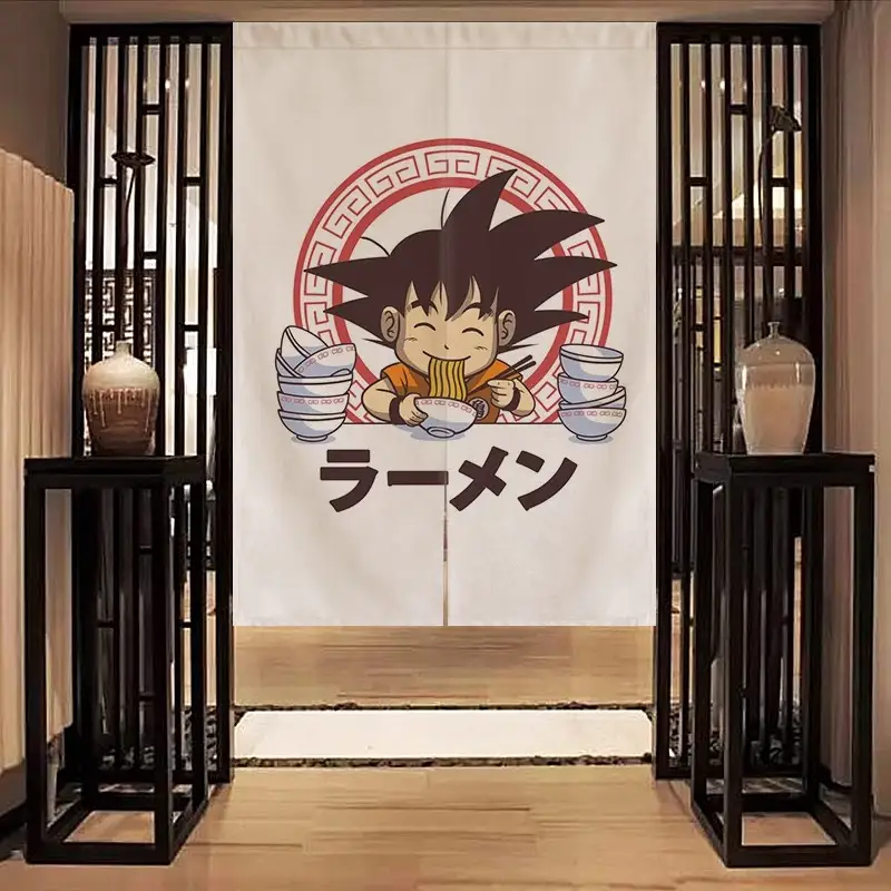 Korean Linen Fabric Curtain for Kitchen, Ramen, Restaurant, Sushi ...