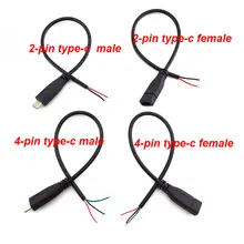 2-Pin 4-Pin Micro Usb Type-C Diy Charger Wire Connector Cable Repair