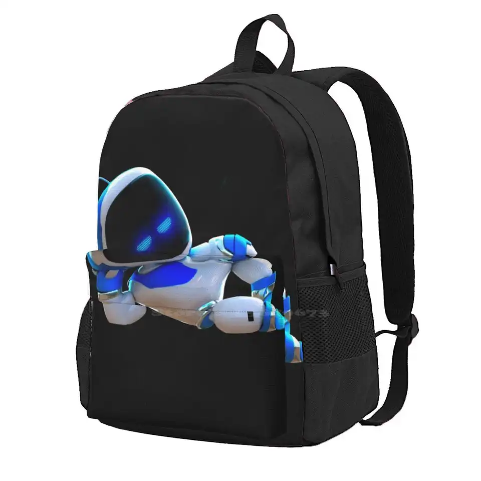 Funny Astro Bot Sleeping Backpack, 15-Inch Laptop Friendly, Big ...