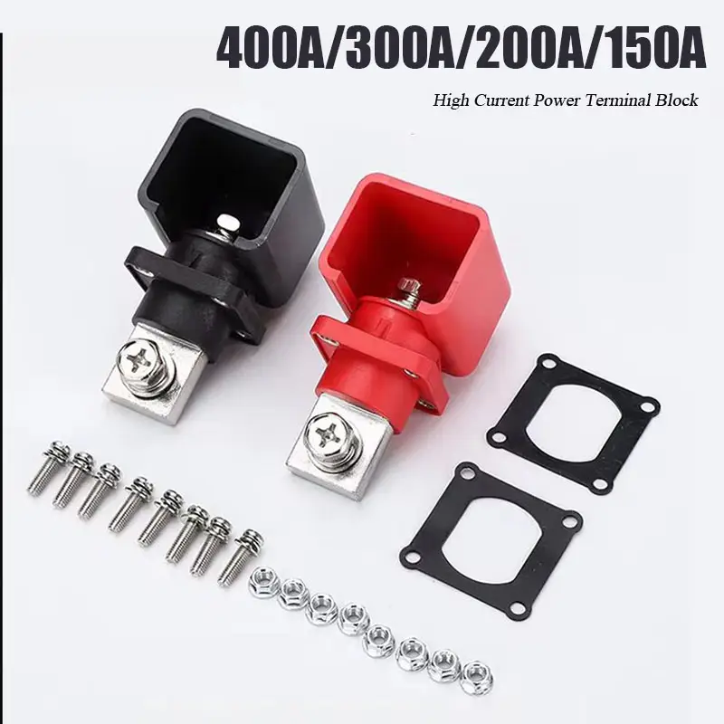 High-Power Battery Connector For Rvs And Lithium Batteries, 400A Capacity.