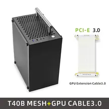 METALFISH T40 Mini ITX Case 7L Gaming Computer White Chassis Compact ...