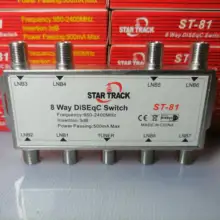 ST-81 Digital DiSEqC Switch 8X1 Hingh quality waterproof Satellites FTA ...