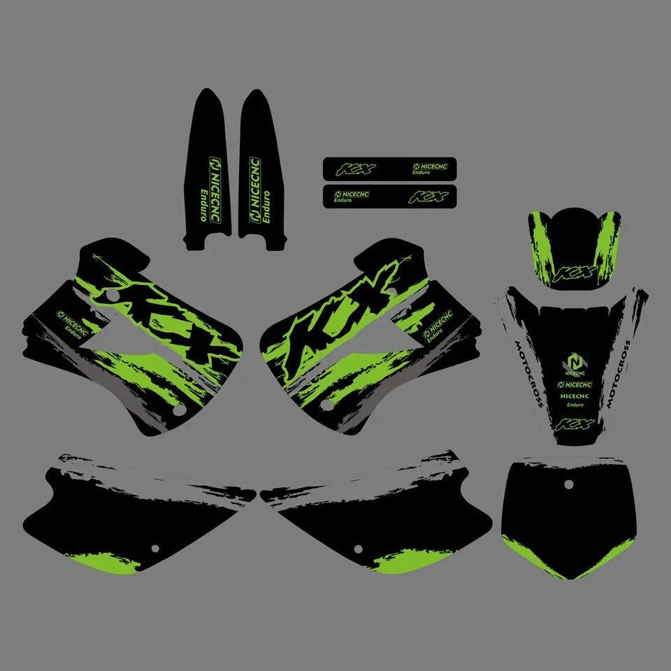 Nicecnc Kawasaki Kx85-100 1998-2013 Motocross Full Graphics Decal ...
