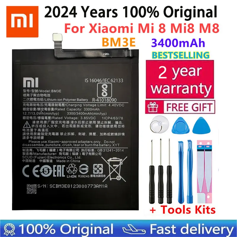Fast Charge, Long Last! Official Xiaomi Mi 8 Battery - Bm3E, 3400Mah ...