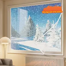 Thick, Transparent, Windproof Winter Window Screens For Insulation.