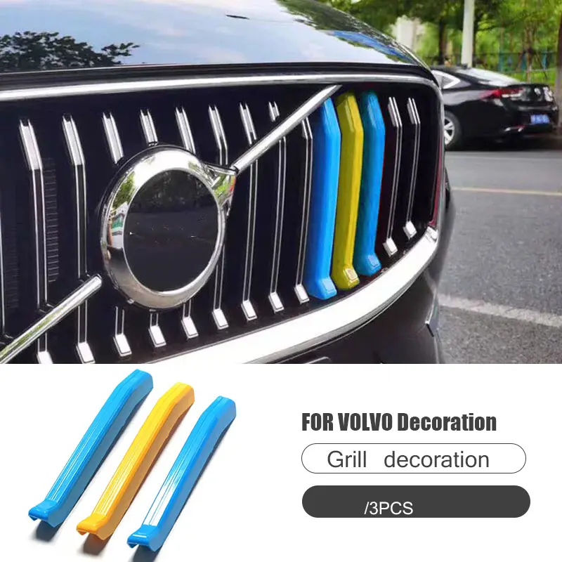 Volvo Xc90, Xc60, S90 Grilles Styled With Premium Interior Stickers.