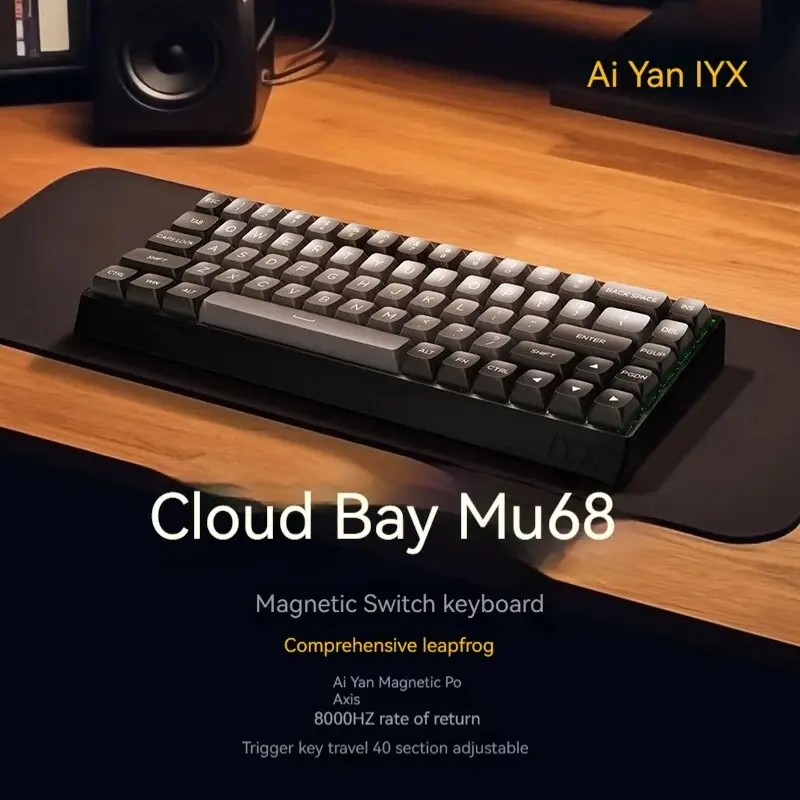 Unleash Gaming Speed With The Iyx Mu68 8000Hz Rgb Magnetic Switch Keyboard!