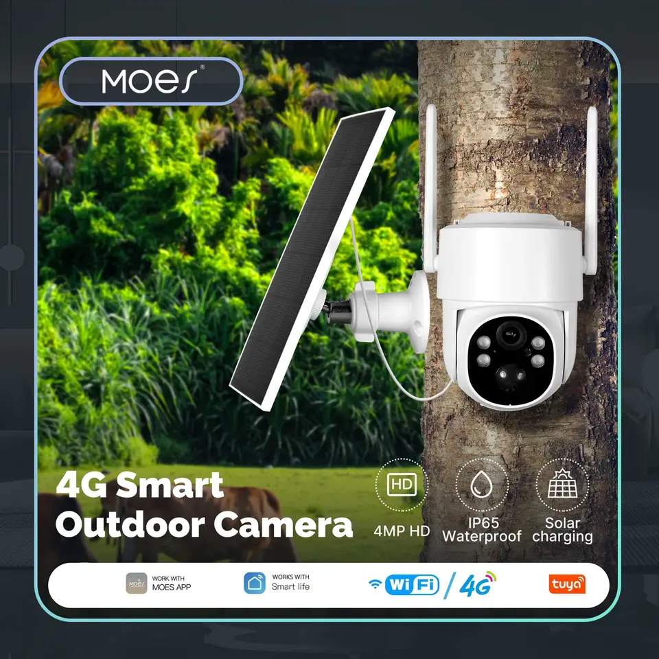 Sun-Powered, Smart 4Mp Security Camera With Night Vision And Human ...