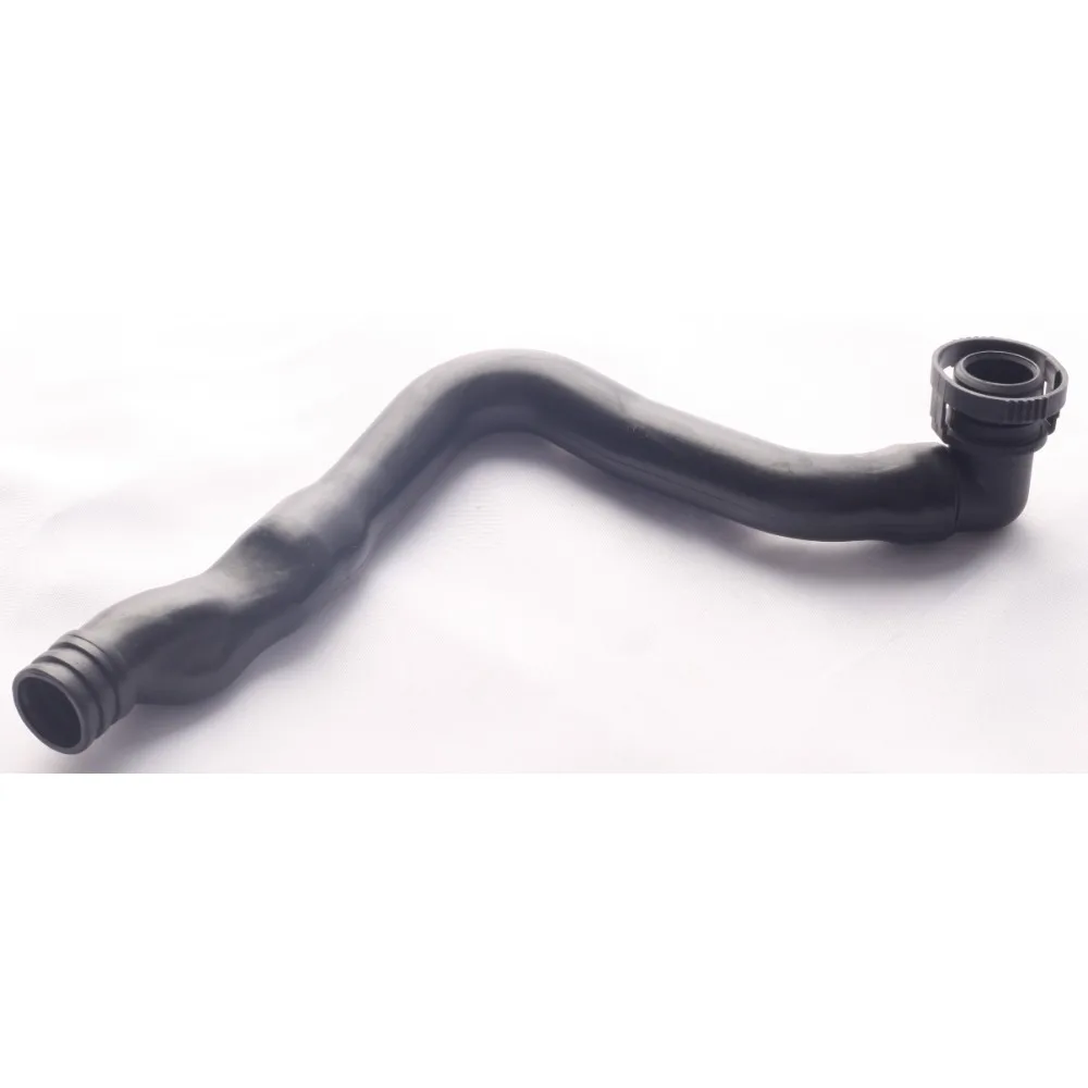 A black rubber hose with a metal connector, designed for use as a ...