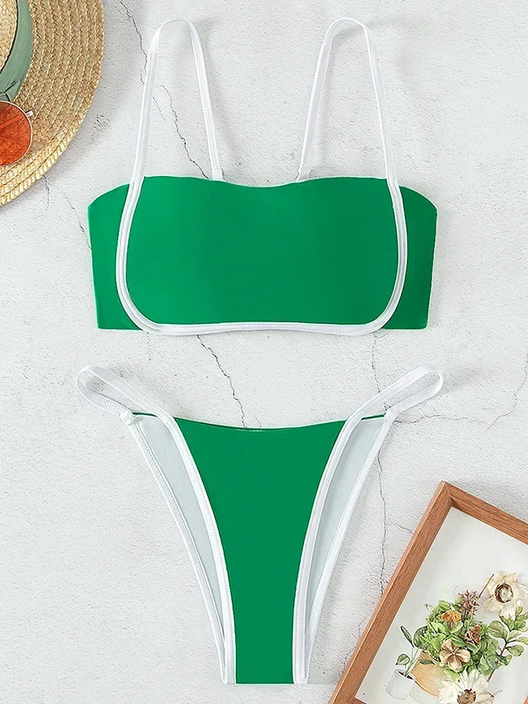 Sexy Splicing Mini Micro Thong Bikini Female Swimsuit Women Swimwear ...