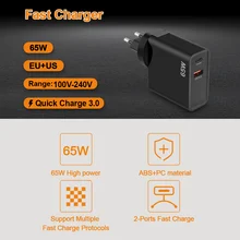 GVDA 65W Fast Chargers for Soldering Iron GD300 EU US Plug QC 3.0 USB C ...