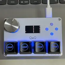 Magnetic Pink O3C+++ Rapid Trigger Keyboard Switches With Knob