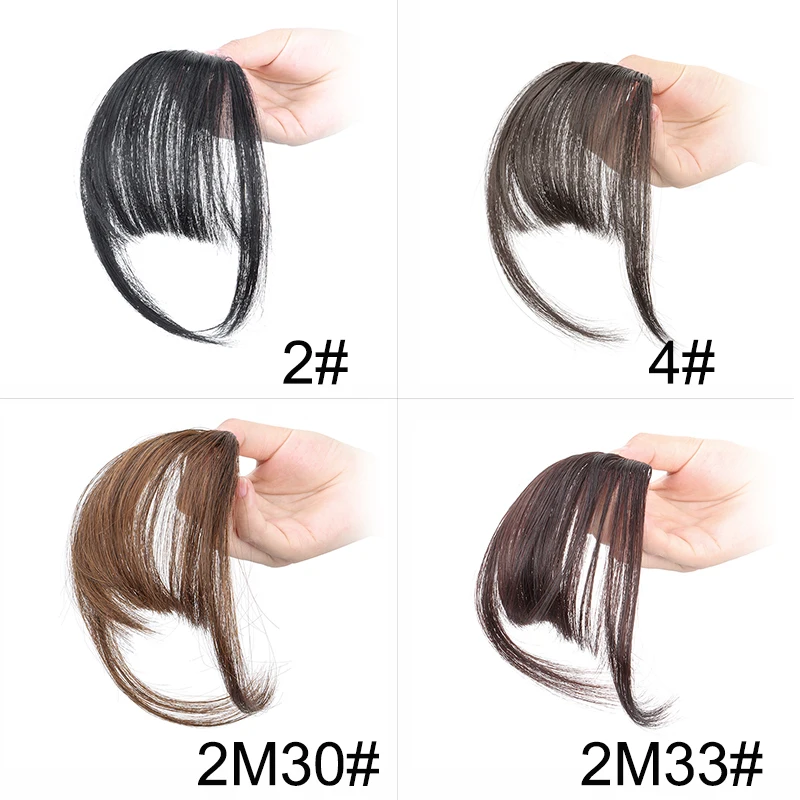 Synthetic Fake Invisible Air Bangs Hair Extension Front Fringes ...