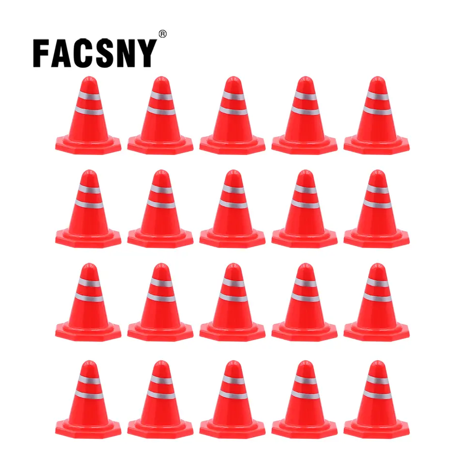 Mini Traffic Cones For Rc Cars, Perfect Decorations For 1:16, 1:18, 1: ...