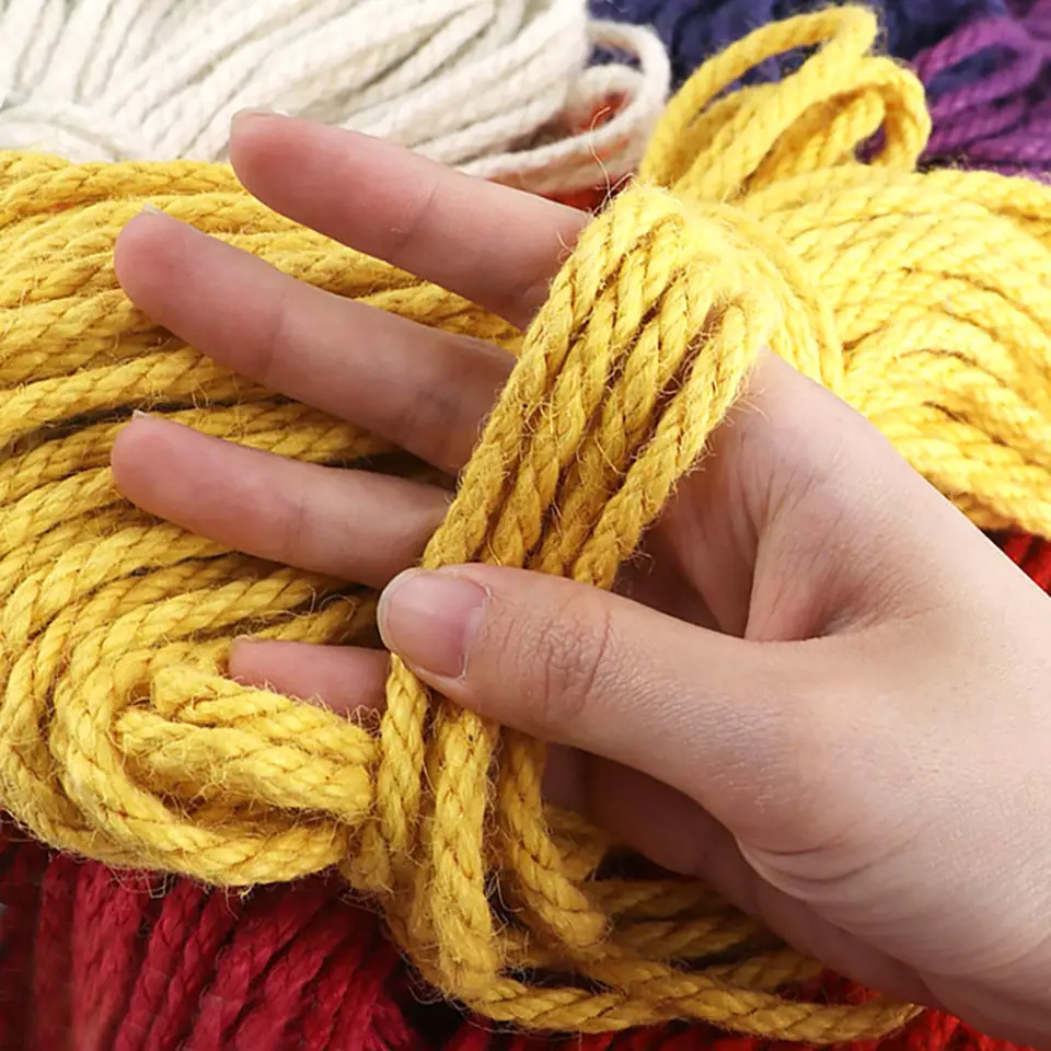 Handmade 5Mm Jute Twine Cords For Home Decor And Cat Trees