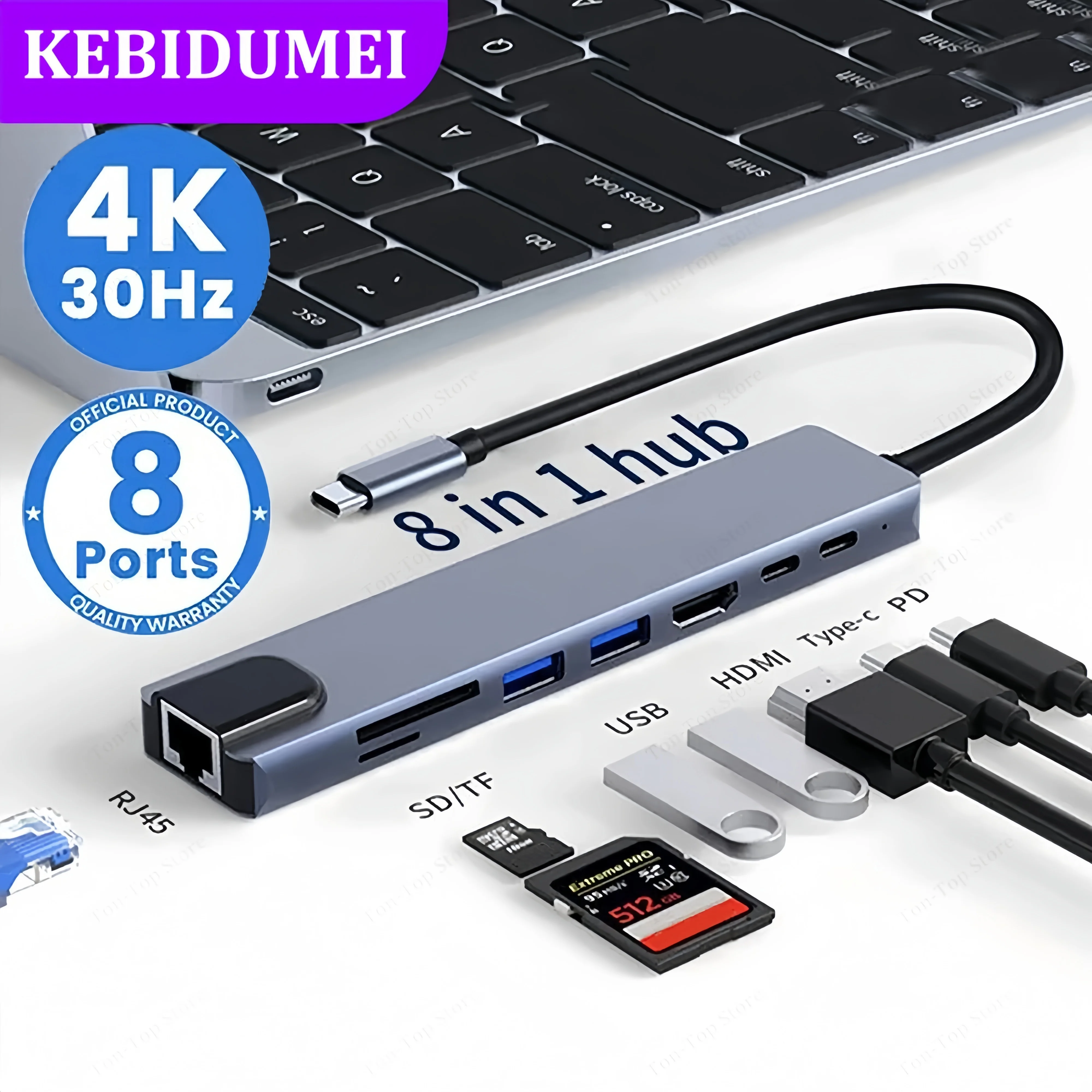 Preisvergleich für 8-in-1 USB C Hubs Docking Stationen 4K HDMI ...