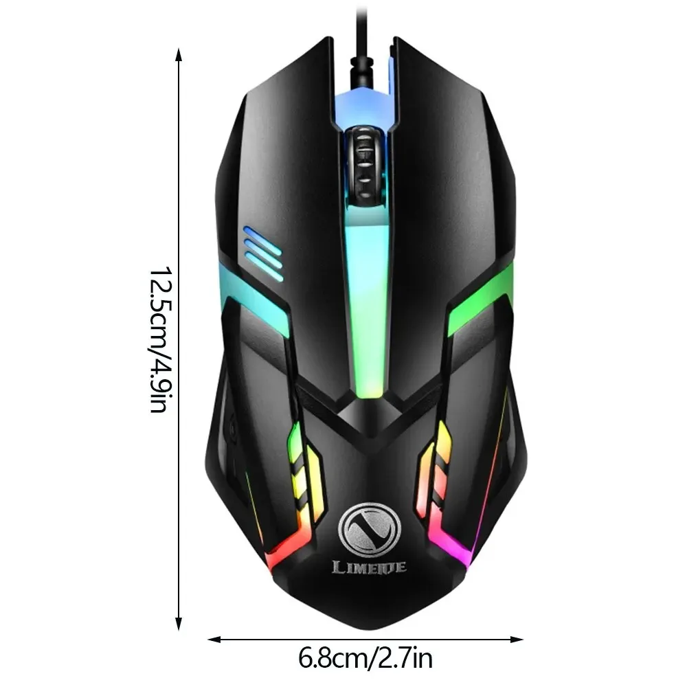Ratón con cable USB RGB colorido Mosue e-sports Gaming Mouse con cable ...