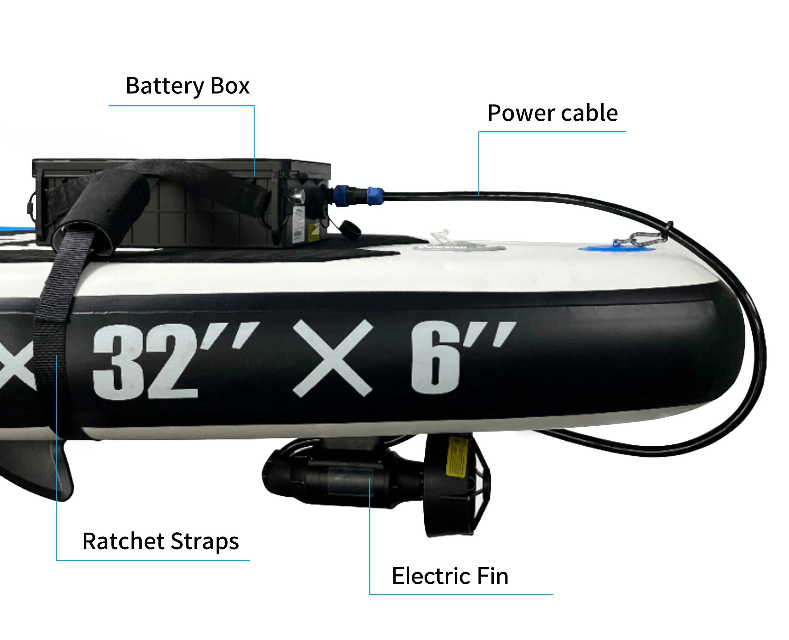 KEDEAN Underwater Thruster Electric Fin Motor for Fishing SUP Paddle ...