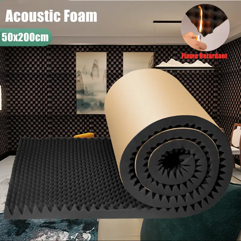 High-Density Acoustic Foam Panels + Sealing Strips For Studio ...