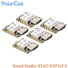 10Pcs Seeed Studio Xiao Esp32C6 Development Board - Wifi 6, Bluetooth, Zigbee Support