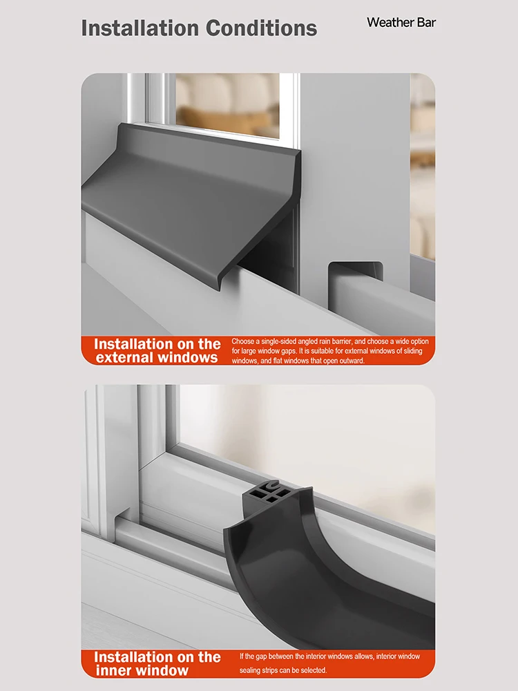 Window water blocking bar home window rain Flashing board aluminum ...