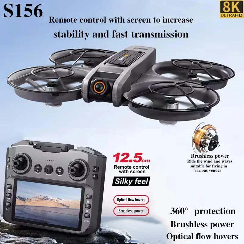S156 Drone GPS 8K Professional HD 360° Dual Camera Screen Remote ...