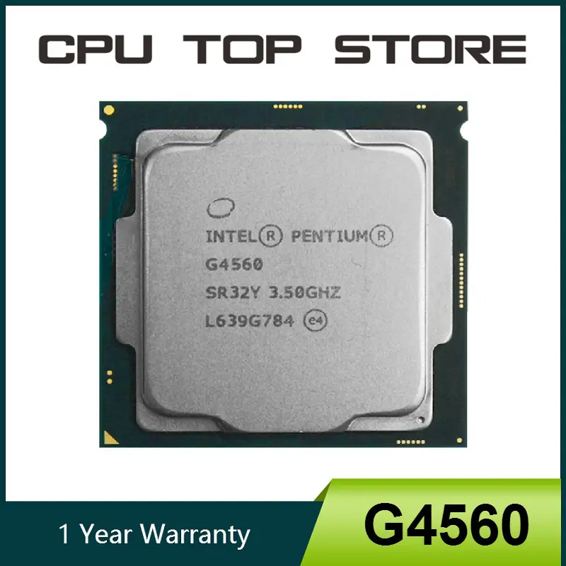 High-Performance Intel Pentium G4560 Cpu For Desktops, 3.5Ghz, Lga 1151.