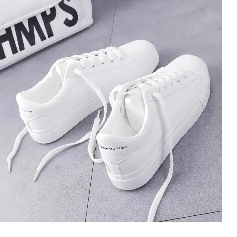 Trendy 2024 White Women'S Spring Autumn Shoes – All-Match Casual Sneakers