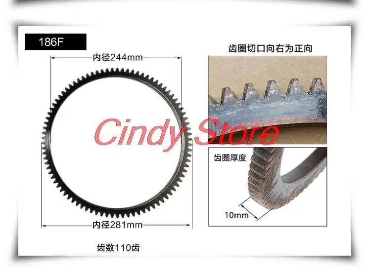 Single cylinder air-cooled diesel engine parts 170F 173F 178F 186F 188F ...