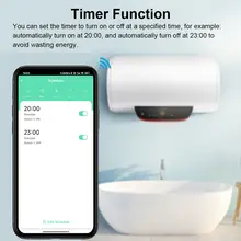 Tuya Smart Life Boiler EU US Standard Water Heater Wireless Remote Wall ...