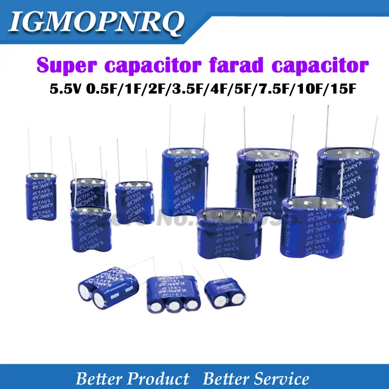 High-Capacity Super Capacitors For Energy Storage And Backup Power.