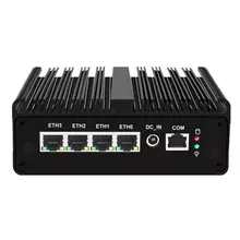 Topton Industrial Computer Intel N100 Fanless Mini PC 4 LAN i226-V 2.5G ...