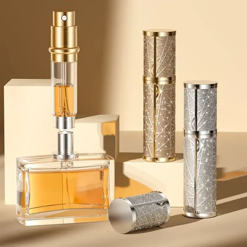 5ml Luxury Leather Spray Bottle Portable Bottom-Fill Refillable ...