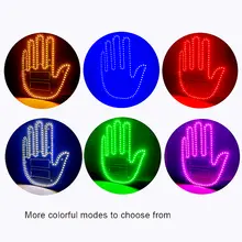 Glowing Middle Finger Car Light For Fun, Wave At Drivers! Led Sign, Car ...