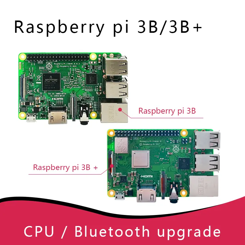 Original Raspberry Pi 3 B+ Demo Board With Wifi, Bluetooth, And Poe.