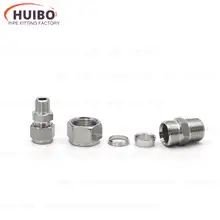High-Quality Ss 304 Double Ferrule Compression Connector, M5-M20 Sizes.