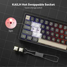 Rk Royal Kludge R65 Wired 65% Rgb Backlit Mechanical Keyboard With Pbt ...
