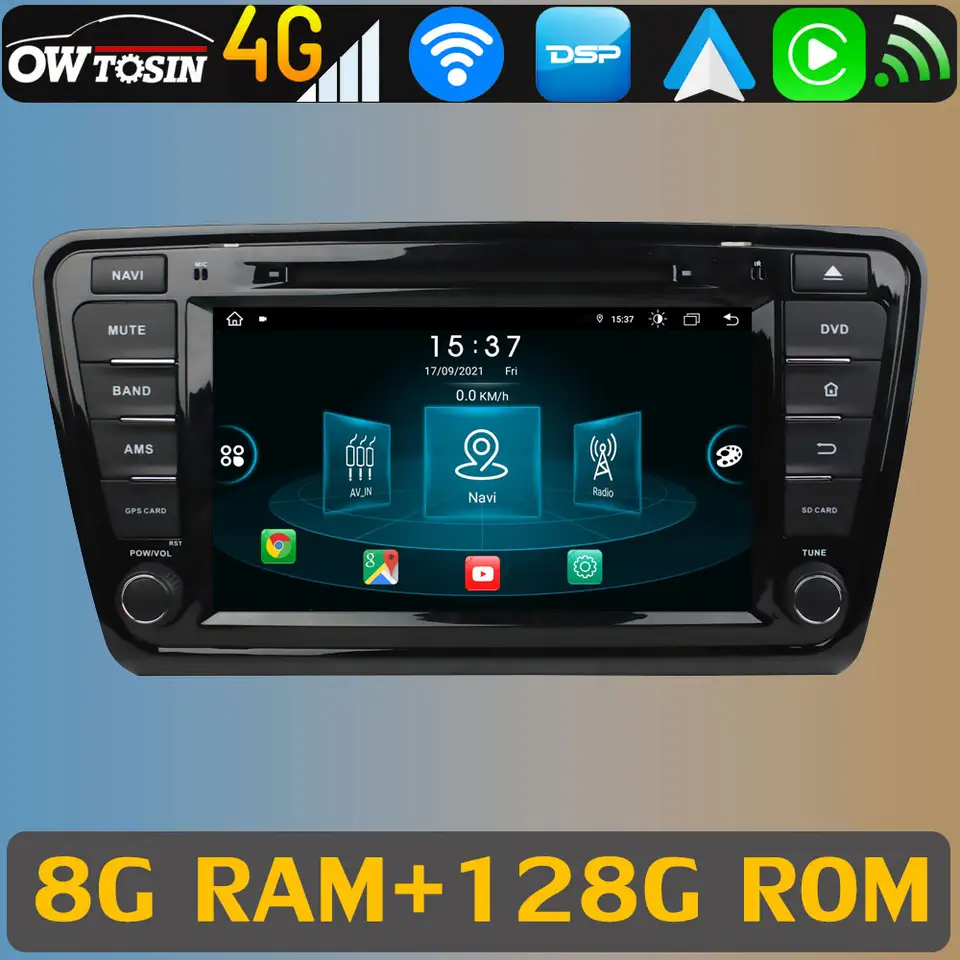 Ips 1280X720P Android 11 Car Dvd Player Gps Nav Dab Radio
