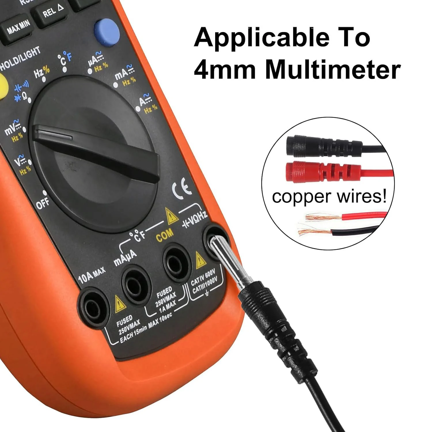 16PCS Multimeter Test Leads Kit Replacement Test Wire Set + Alligator ...