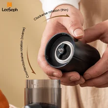 Leeseph Manual Coffee Grinder with Adjustable Settings and Ceramics ...