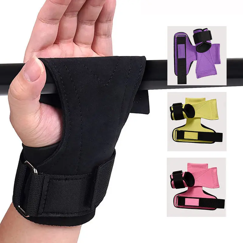 Thick Palm Protectors For Crossfit And Weight Lifting, Non-Slip Bar Gloves.