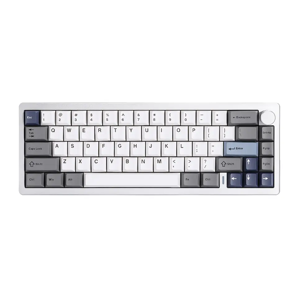 Discover The Yunzii Al68 Silver Wireless Custom Mechanical Keyboard For ...