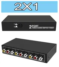 8 Ports Composite 3 RCA Video Audio AV Switcher Box 2/4/8 Way Selector ...