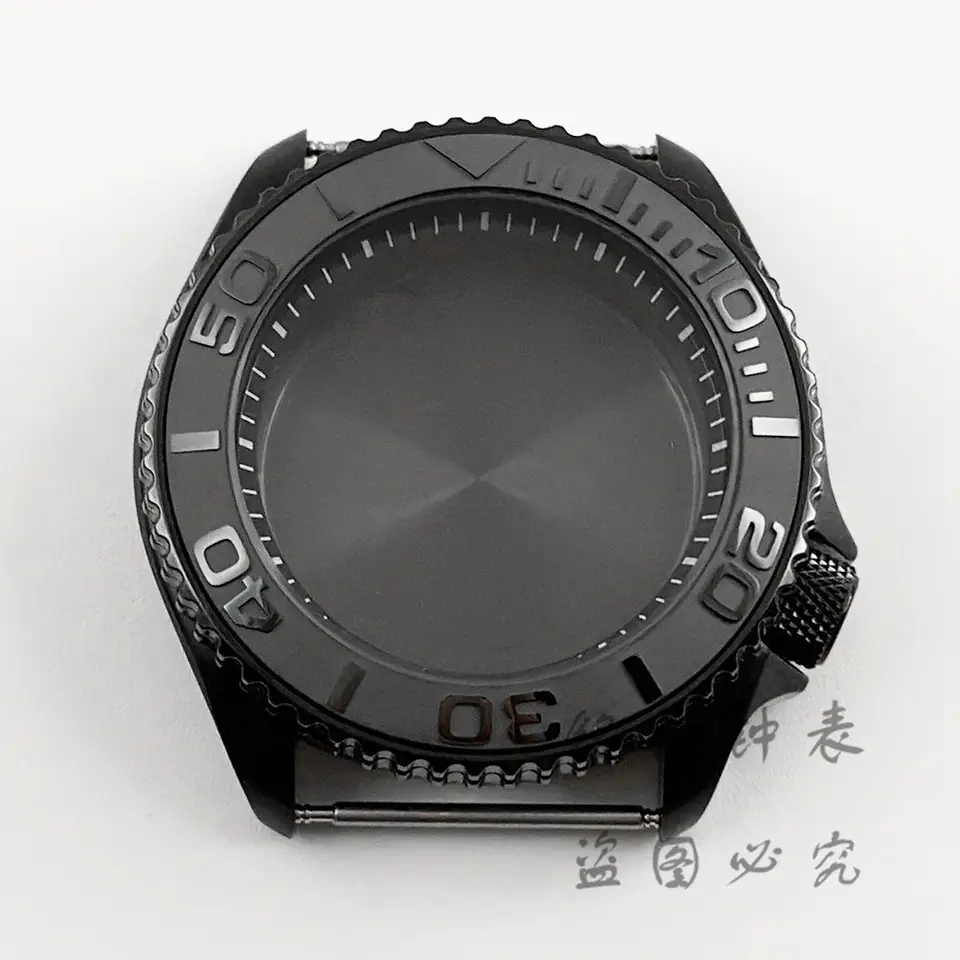 Pvd Black 42Mm Watch Case For Nh34-Nh72 Movements, 28.5Mm Dial.
