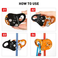 Xinda Rock Climbing Safety Gear, Auto Lock Rope Gripper, Anti-Fall ...