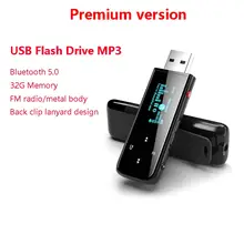 Portable Music Player MP3 Music Walkman USB Read Bluetooth 5.0 HD ...